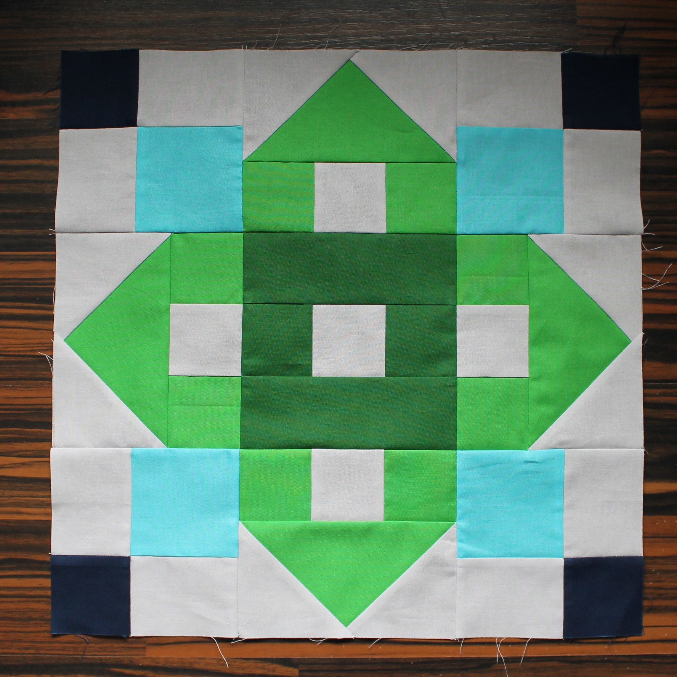 Block 1 – Cloudy Day Quilt Sampler Quilt Along – Happy Cloud Creations